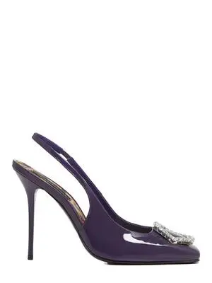 Philipp Plein 120mm Decollete Heeled Pumps - ""73 Purple""